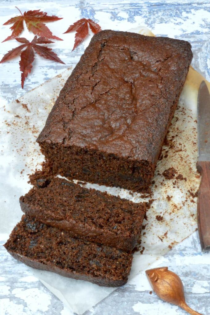 Prune Gingerbread Loaf Cake With Chocolate | Tin and Thyme