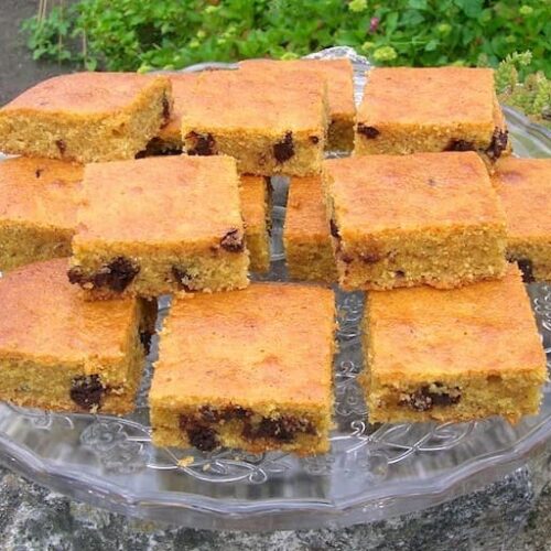 Choc Chip Honey Cornbread | Tin and Thyme