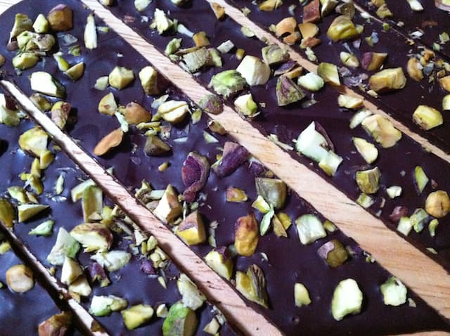 Lime and Pistachio Cake with Chocolate Shards | Tin and Thyme