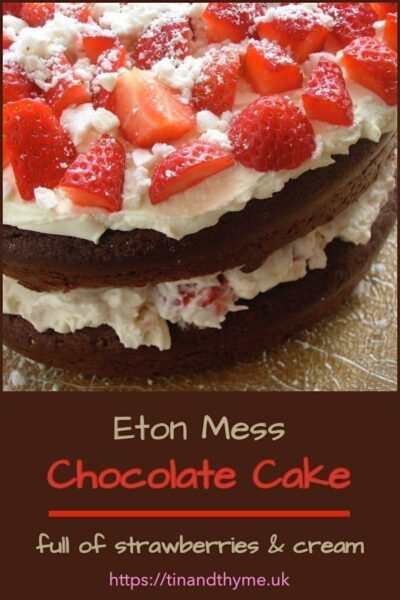 Eton Mess Chocolate Cake | Tin and Thyme
