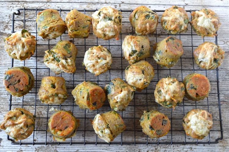 Cabbage & Cheddar Muffins With Carrot & Garlic Scapes | Tin and Thyme