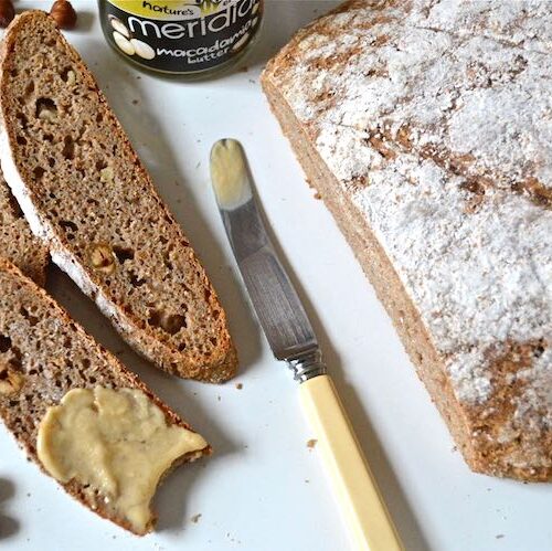 Apple And Hazelnut Spelt Rye Sourdough Bread Loaf | Tin and Thyme