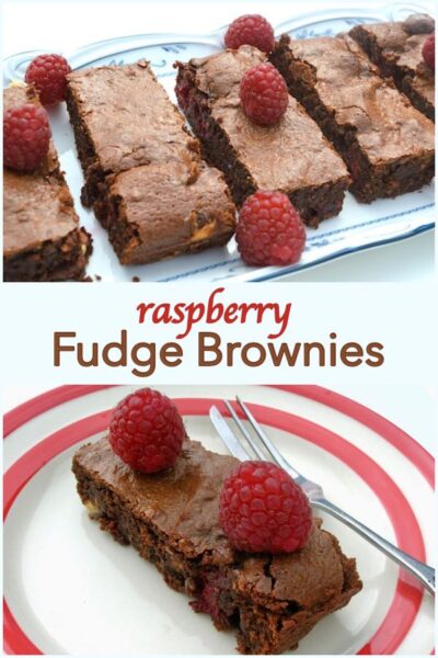 Raspberry Fudge Brownies | Tin and Thyme