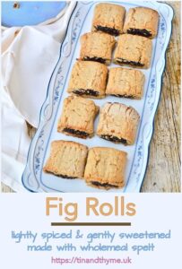 Fig Rolls with Wholemeal Spelt Biscuit Pastry | Tin and Thyme