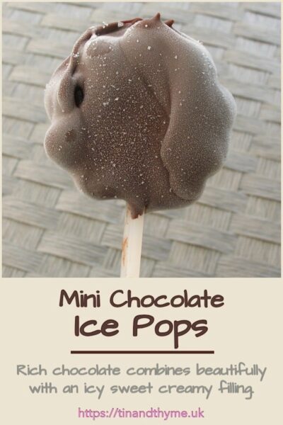 Mini Chocolate Ice Pops + Caramalised Chocolota | Tin and Thyme