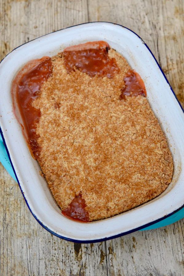 Rhubarb Crumble - a Classic Dessert with Ten Variations | Tin and Thyme