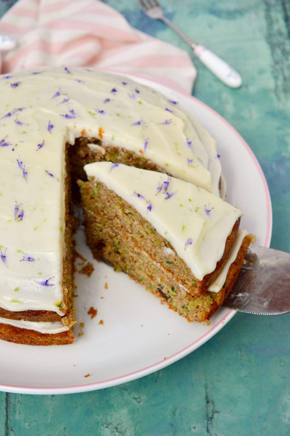 Courgette Cake with Lime and Mascarpone Frosting | Tin and Thyme