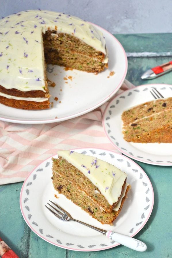 Courgette Cake with Lime and Mascarpone Frosting | Tin and Thyme