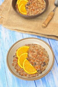 Frumenty: a Breakfast Wholegrain Wheat Porridge | Tin and Thyme
