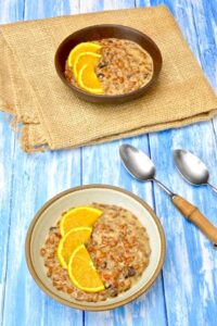 Frumenty: a Breakfast Wholegrain Wheat Porridge | Tin and Thyme