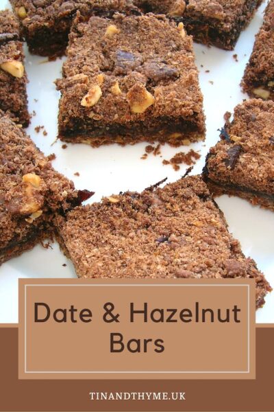 Christmas with Dan's Date and Hazelnut Bars | Tin and Thyme