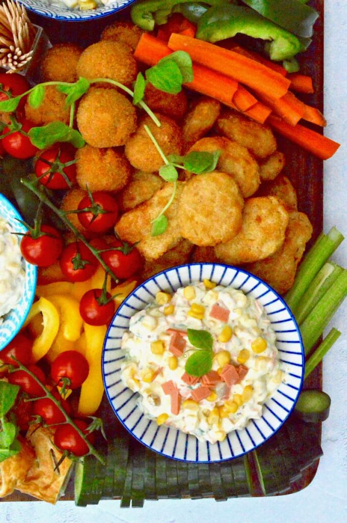 Vegan Smoky Ham Dip And An Easy Party Platter | Tin and Thyme