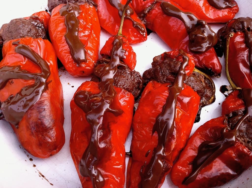 Chocolate Stuffed Chillies: Chocotos | Tin and Thyme