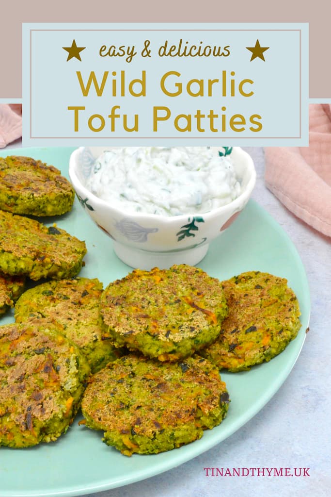 Wild Garlic Tofu Patties | Tin and Thyme