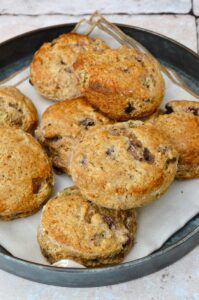 Fresh Fig Scones With Honey | Tin and Thyme