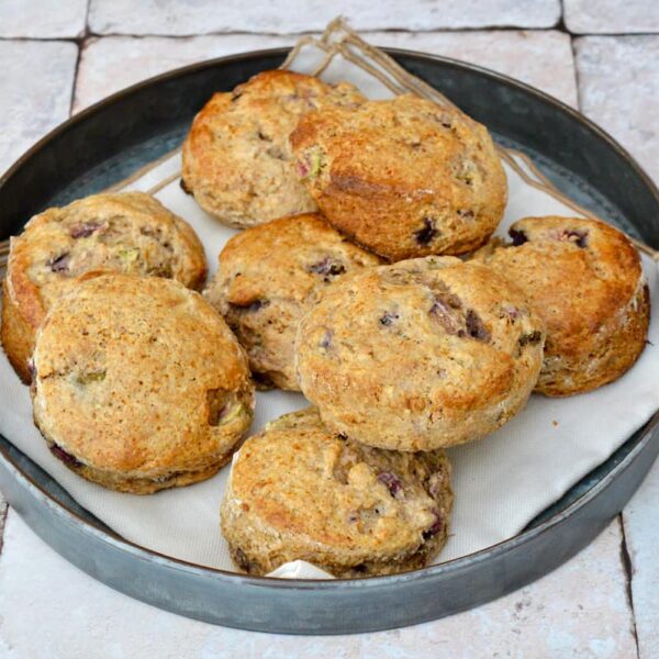 Fresh Fig Scones With Honey | Tin and Thyme