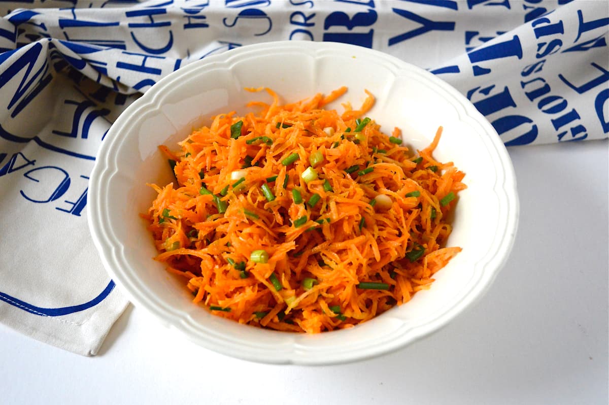 Simple Carrot Salad With Orange & Ginger | Tin and Thyme