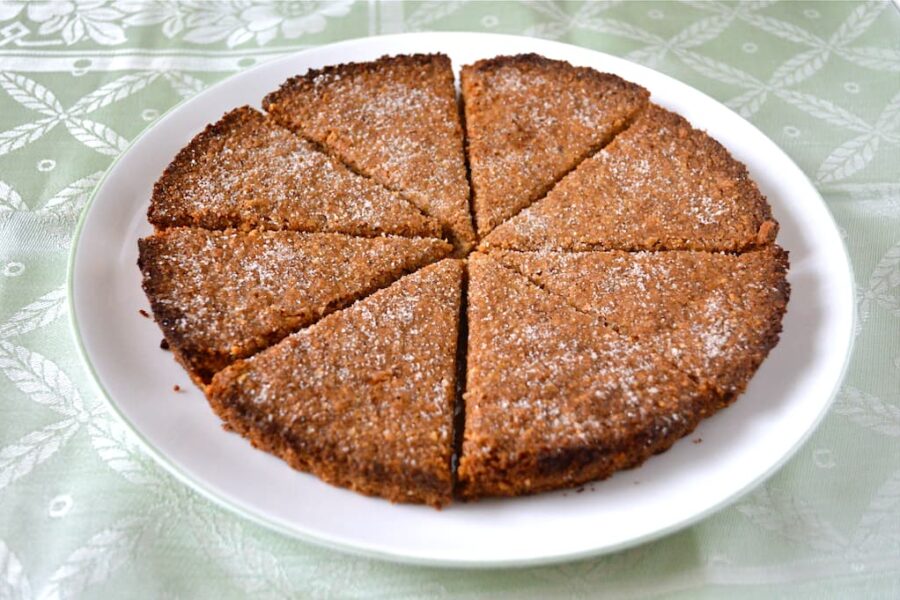 Almond Rye Shortbread with Whisky Raspberry Cream | Tin and Thyme