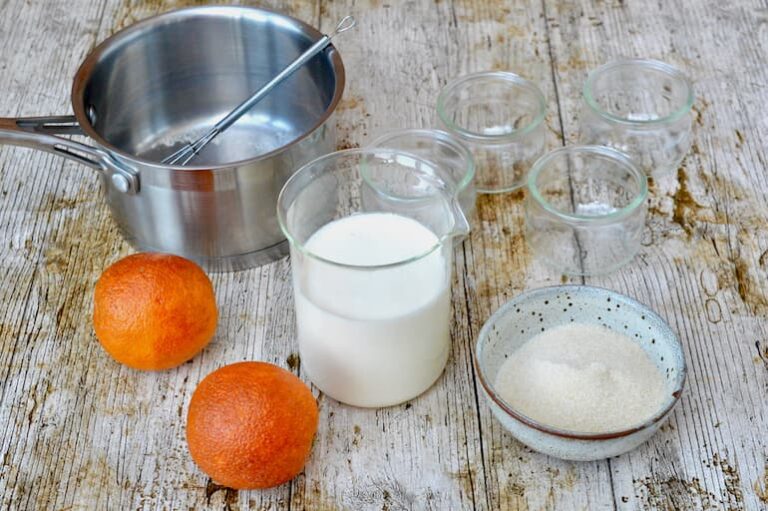 Blood Orange Posset: Only 3 Ingredients | Tin and Thyme