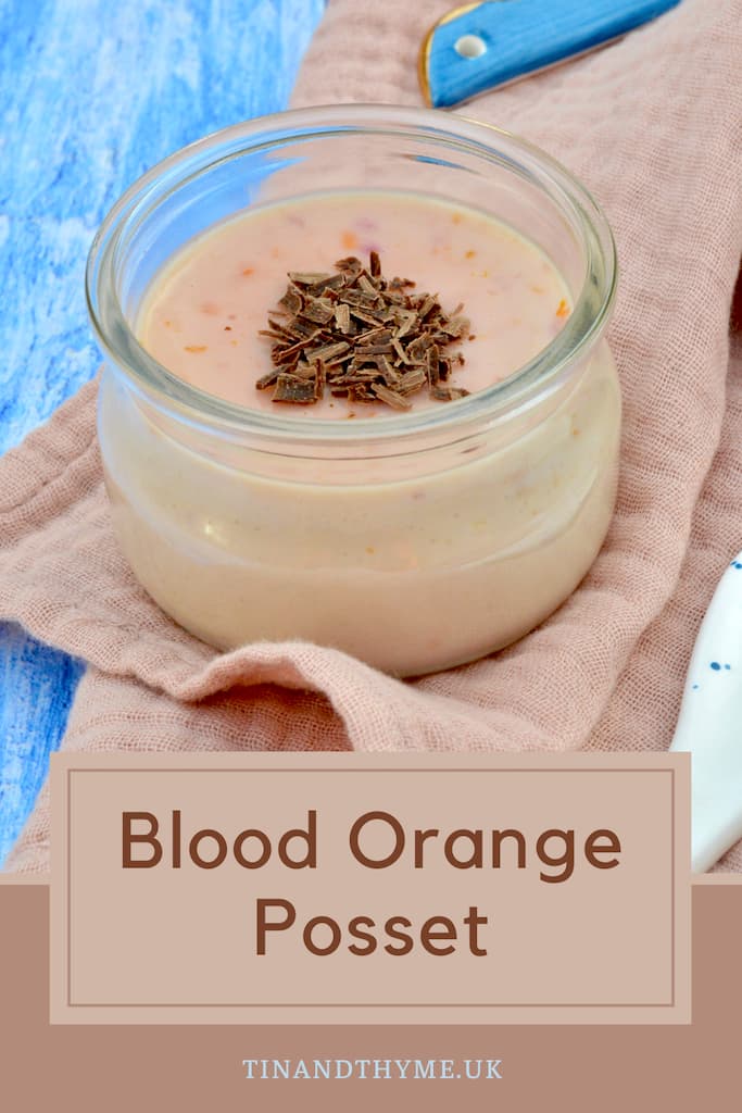 Blood Orange Posset: Only 3 Ingredients | Tin and Thyme
