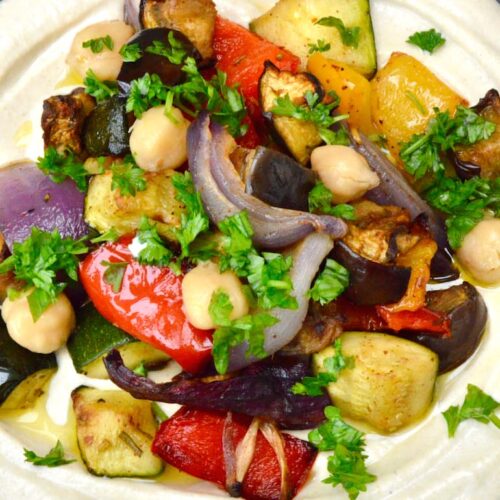 Roasted Mediterranean Vegetables: Air Fryer Or Oven | Tin and Thyme
