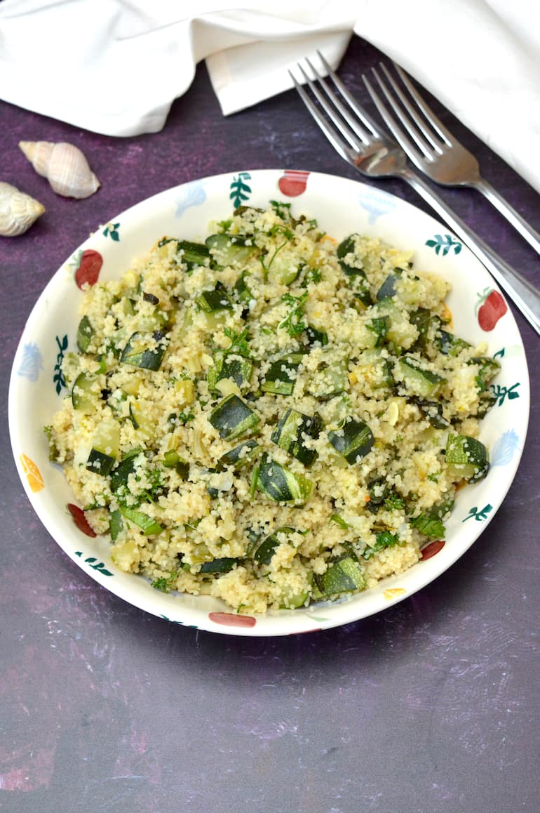 Courgette Couscous: A Quick And Easy Meal | Tin and Thyme