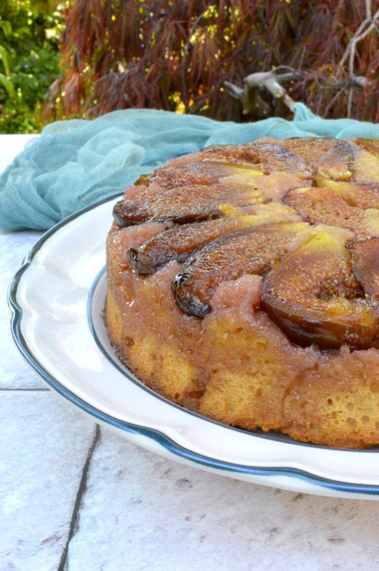 Upside-Down Fig Cake | Tin and Thyme