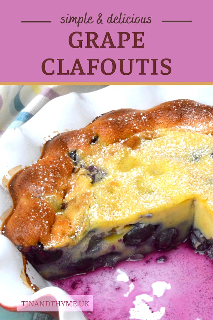 How to Make Clafoutis with Grapes or Cherries | Tin and Thyme