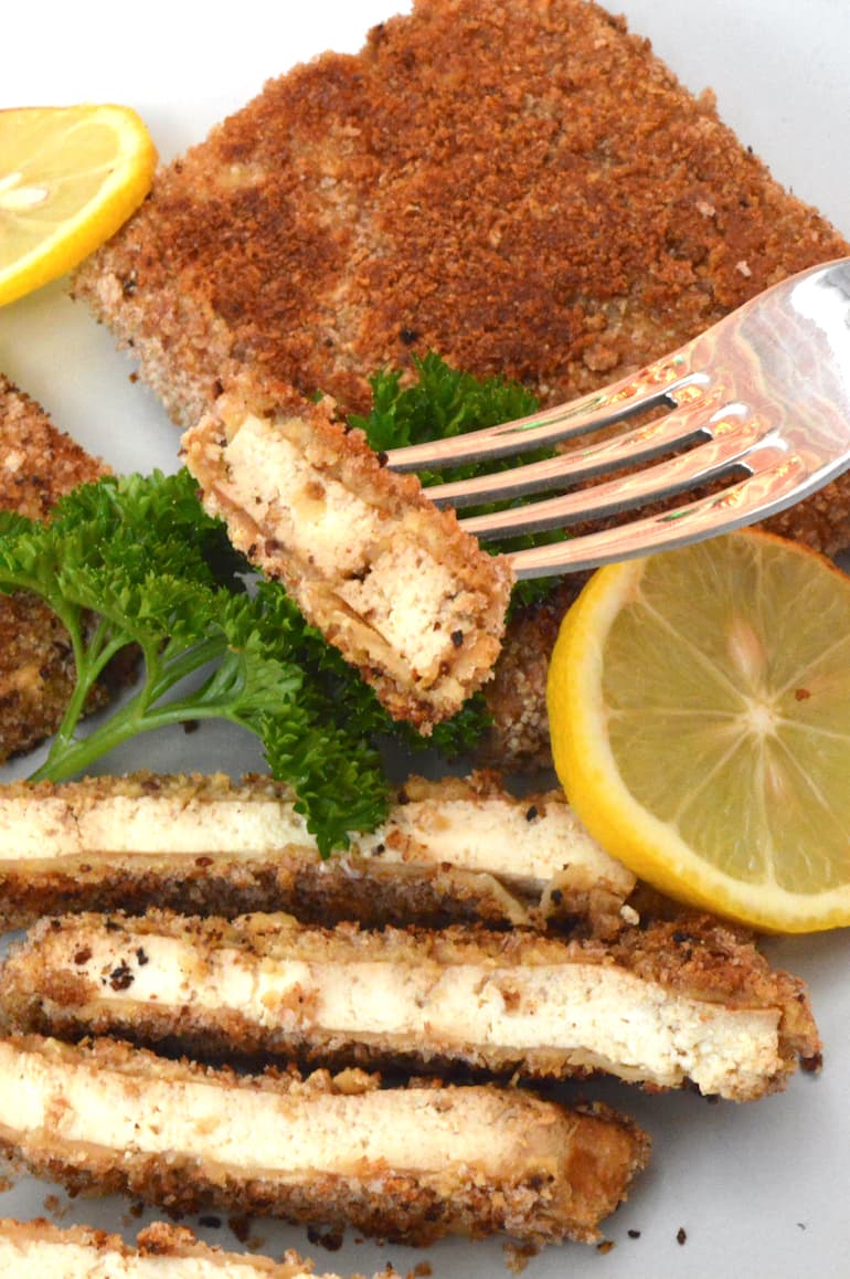 Vegan Schnitzel: Made With Tofu | Tin and Thyme