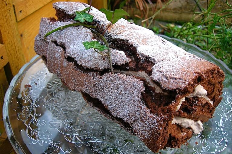Chocolate Chestnut Log or Dinner Party Roulade