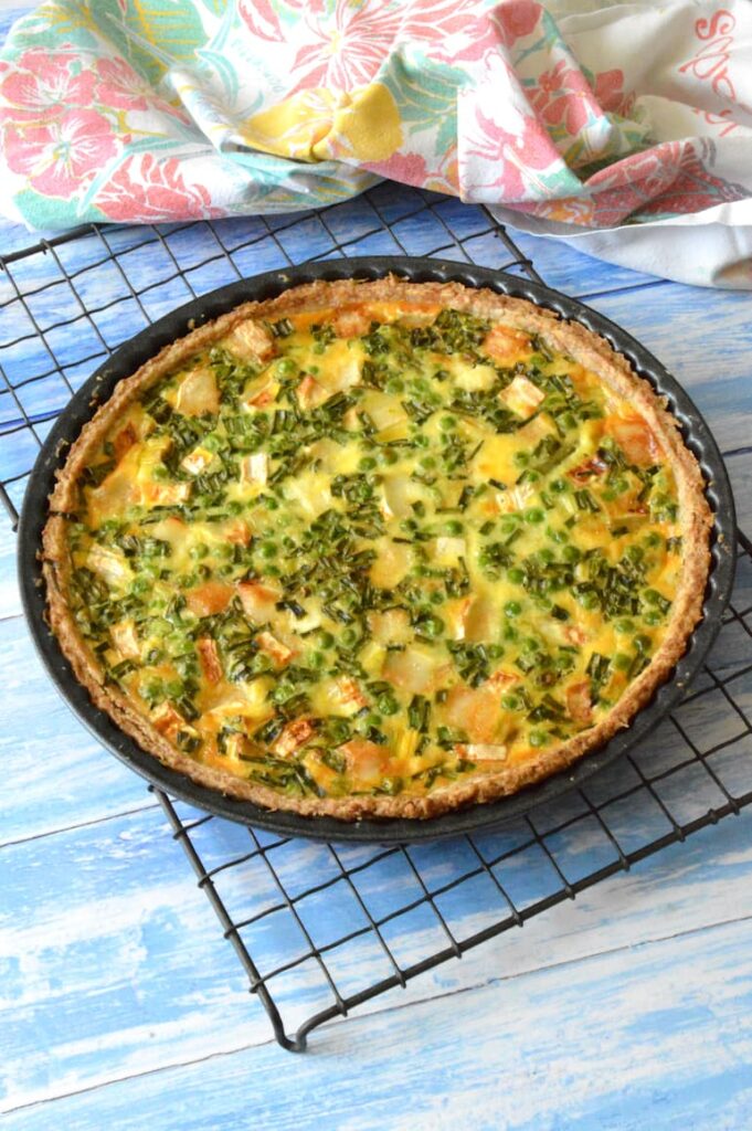 Vegetarian Spring Quiche | Tin and Thyme