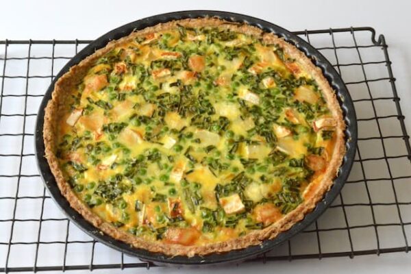 Vegetarian Spring Quiche | Tin and Thyme