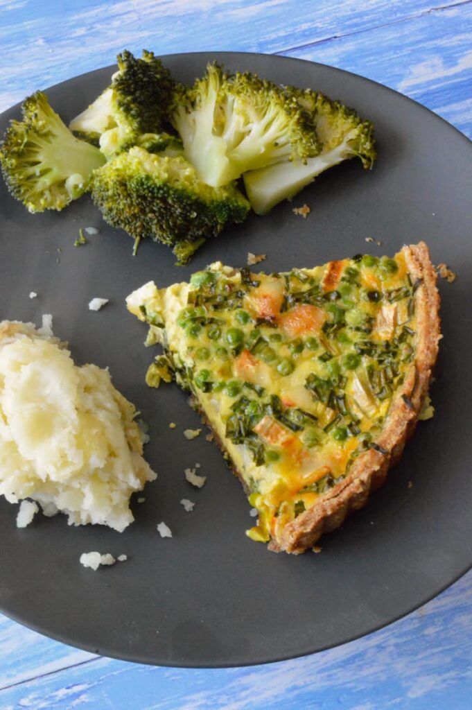 Vegetarian Spring Quiche | Tin and Thyme