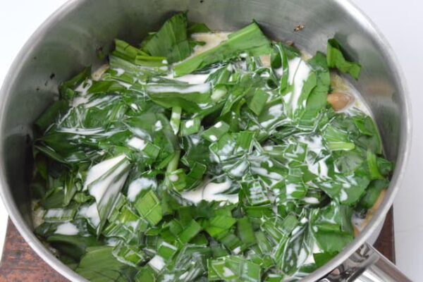 Creamy Butter Beans With Mushrooms And Spring Greens | Tin and Thyme