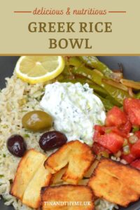 Greek Rice Bowl: Nourishing And Delicious | Tin and Thyme