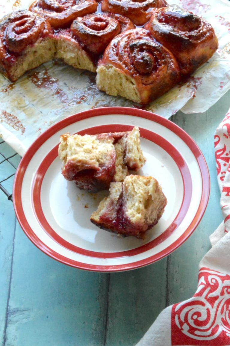 Sticky Cardamom Buns: In Fruity Scroll Form | Tin and Thyme