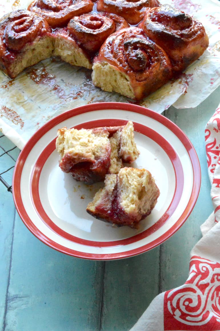 Sticky Cardamom Buns: In Fruity Scroll Form | Tin and Thyme