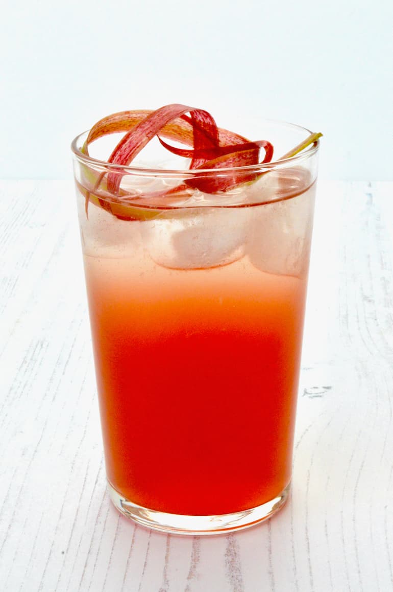 Rhubarb Cocktail: Rhubarbarella - Three Ways | Tin and Thyme