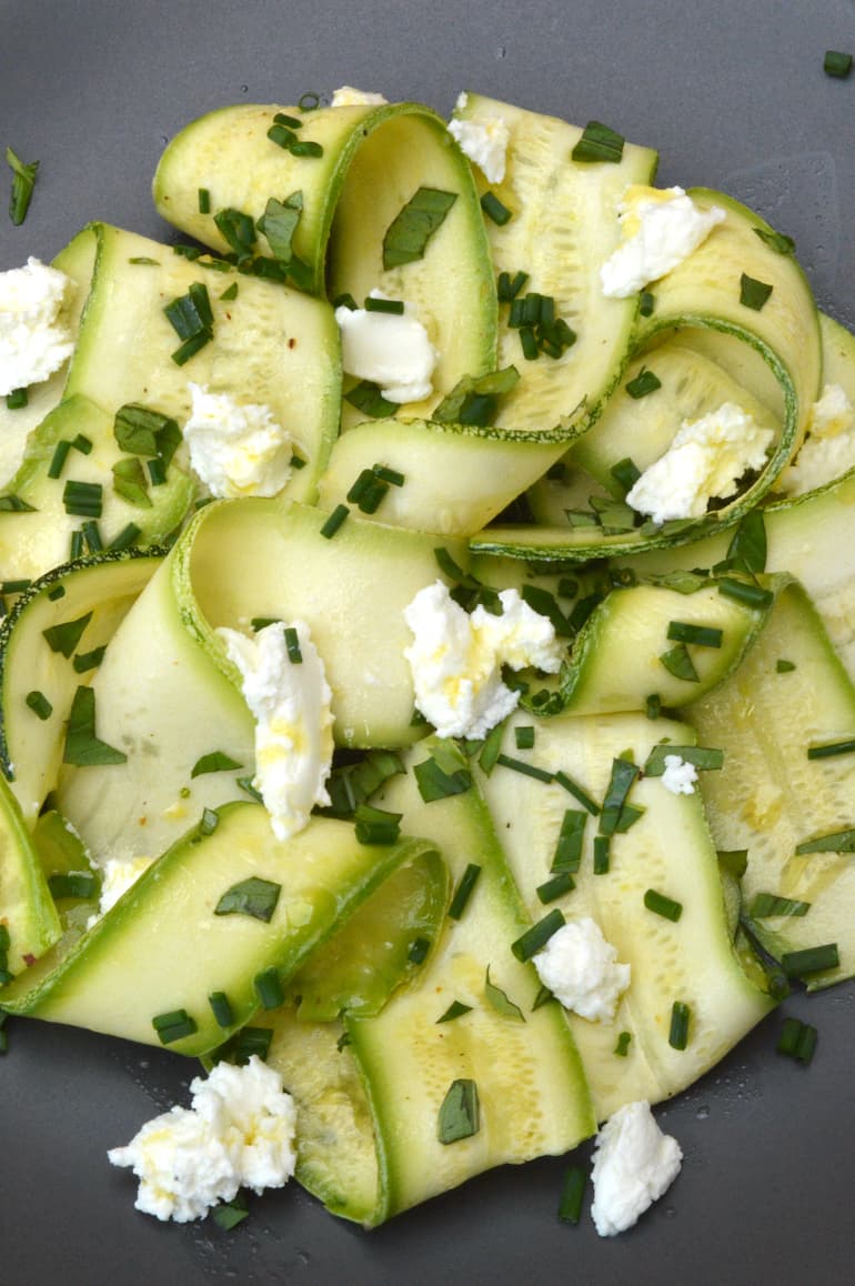 Marinated Courgettes: Side, Starter or Light Lunch | Tin and Thyme