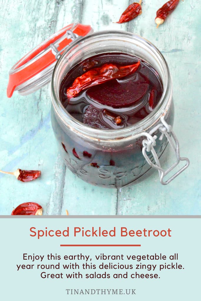 Spiced Pickled Beetroot | Tin and Thyme