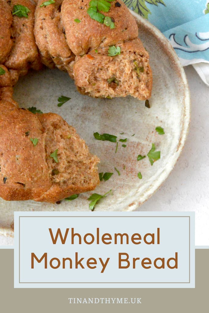 Savoury Monkey Bread Made With Wholemeal Flour | Tin and Thyme
