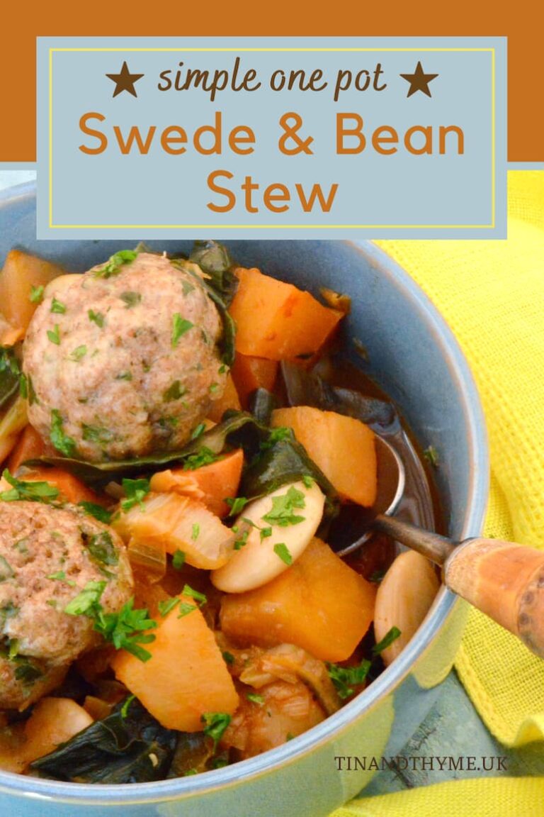 Swede and Bean Stew: With Optional Vegan Dumplings | Tin and Thyme